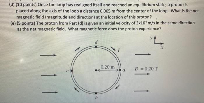 Solved 1. (40 points) A rigid circular loop has a radius of | Chegg.com
