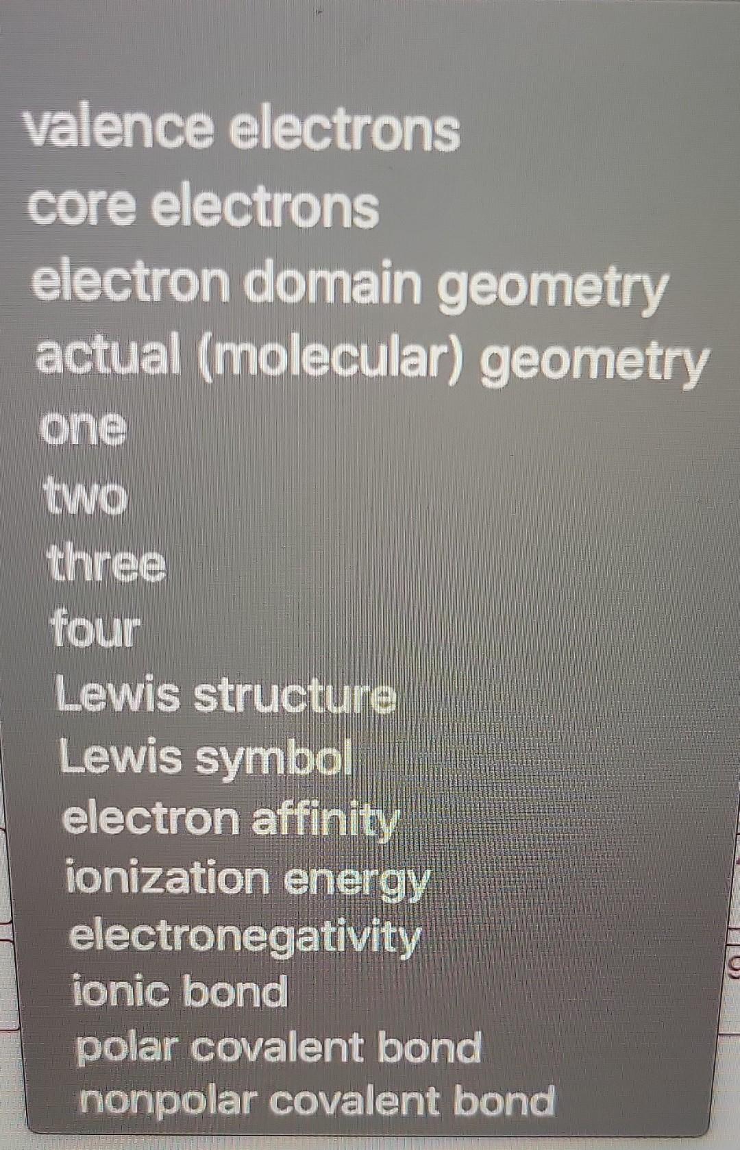 Solved Select the best matching term from the menu. The type | Chegg.com
