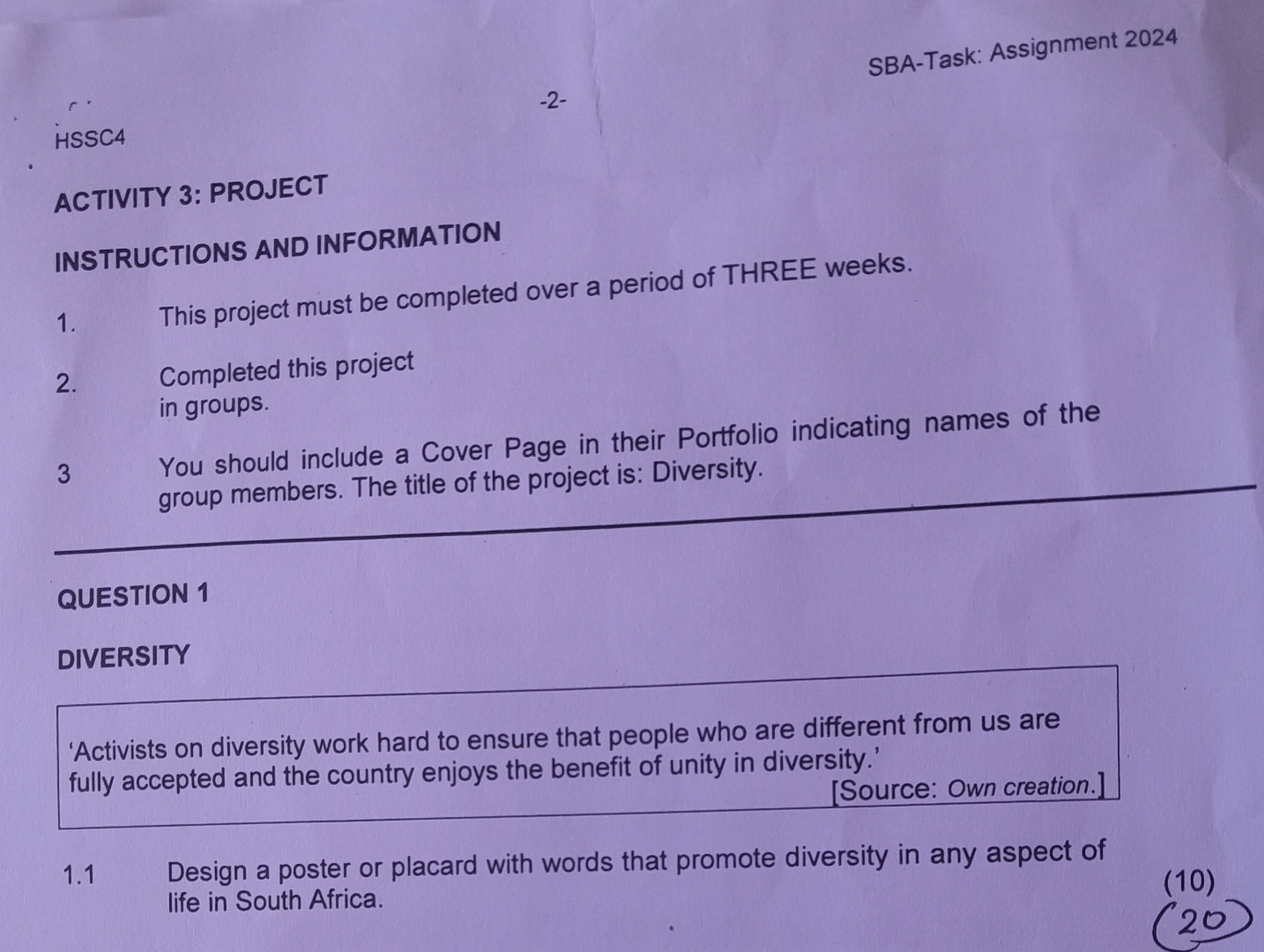 Solved SBA-Task: Assignment 2024-2-HSSC4ACTIVITY 3: | Chegg.com