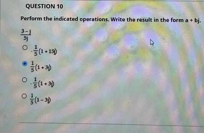 Solved Perform the indicated operations. Write the result in | Chegg.com