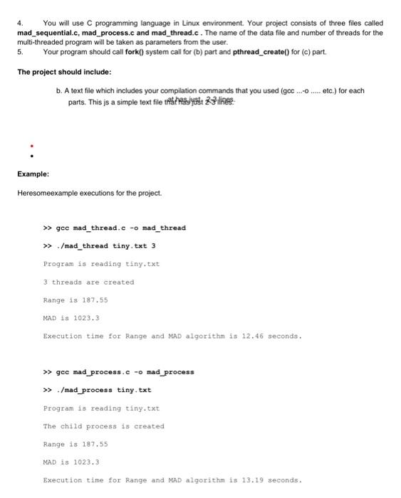 Solved Multi-process and multi-thread calculation of mean | Chegg.com