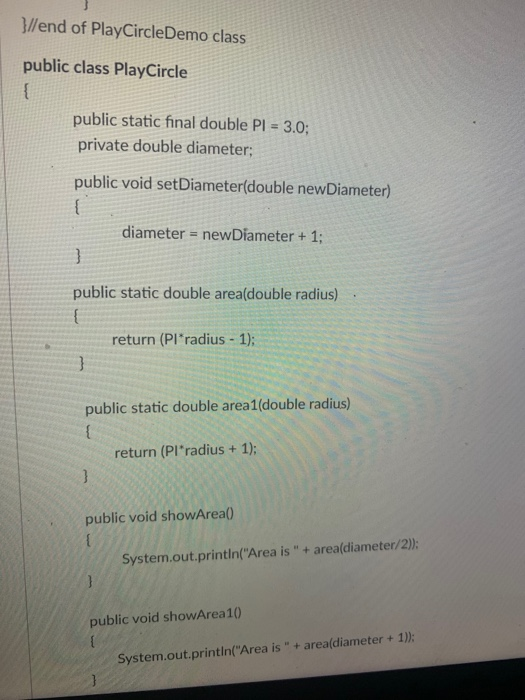 Solved What will the following code print? public class | Chegg.com
