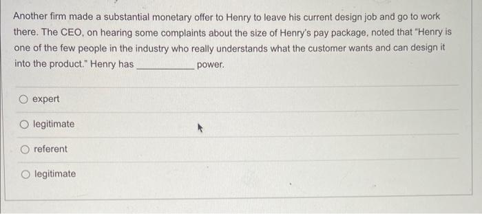 Solved Another firm made a substantial monetary offer to | Chegg.com