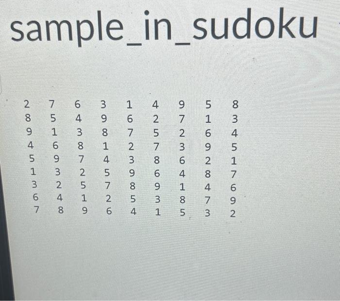 Write a C program to validate the solution to the | Chegg.com