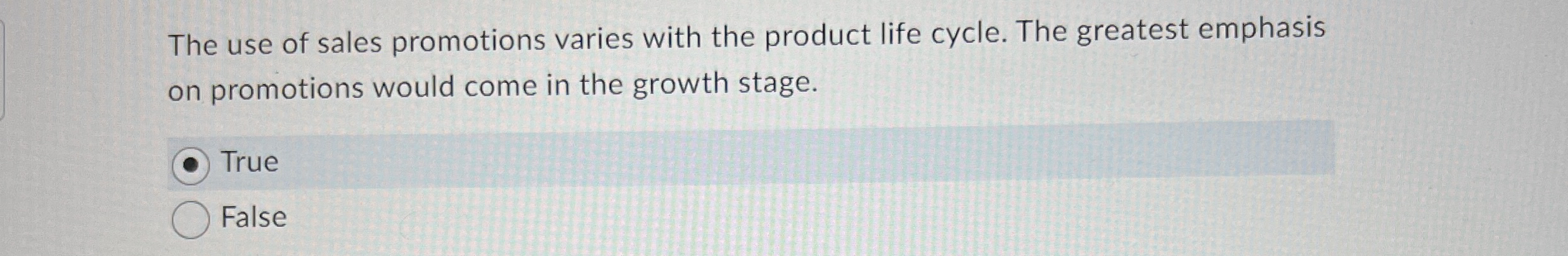 Solved The use of sales promotions varies with the product | Chegg.com