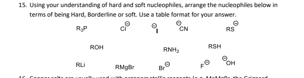 Solved 5. Using your understanding of hard and soft | Chegg.com