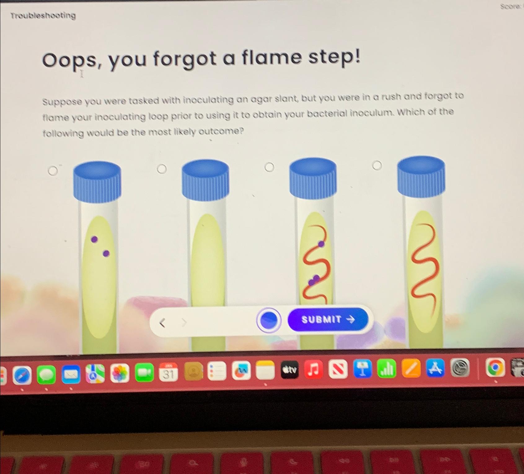Solved TroubleshootingOops, you forgot a flame step!Suppose | Chegg.com