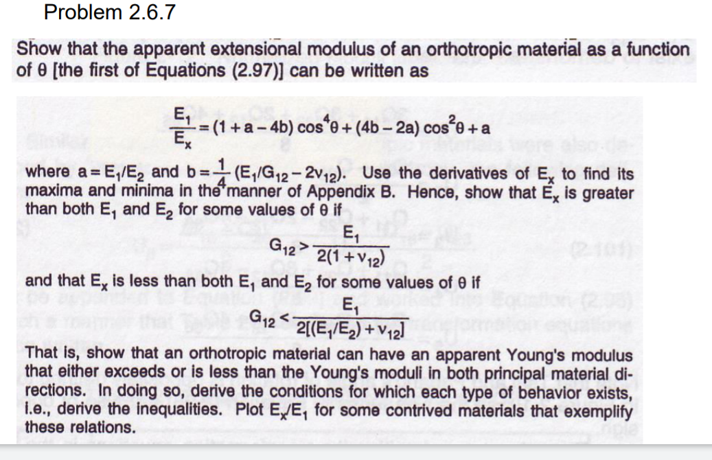 Solved Problem 2.6.7 Show that the apparent extensional | Chegg.com
