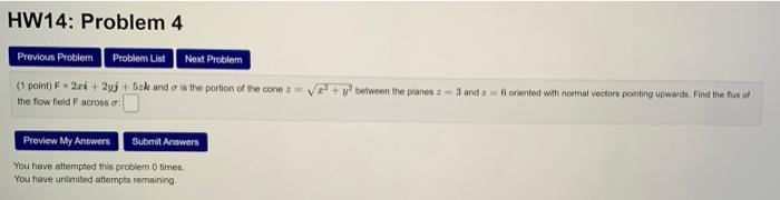 Solved HW14: Problem 4 Previous Problem Problem List Next | Chegg.com