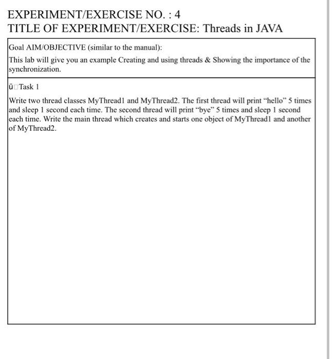 Solved EXPERIMENT/EXERCISE NO. : 4 TITLE OF | Chegg.com