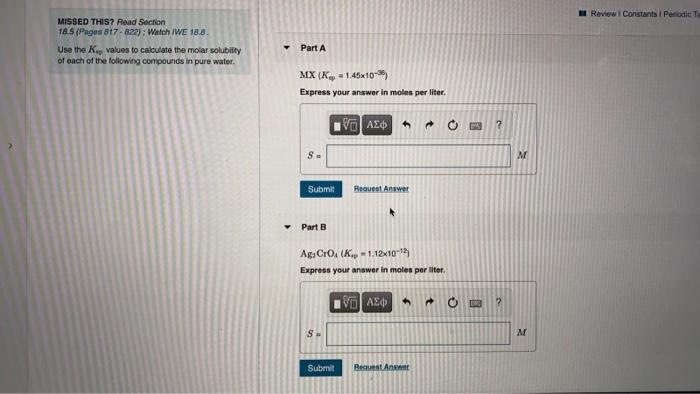 Solved Review Constants Periodic Ta MISSED THIS? Road | Chegg.com