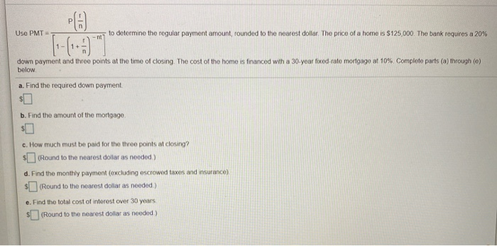 Solved Use PMT- to determine the regular payment amount, | Chegg.com