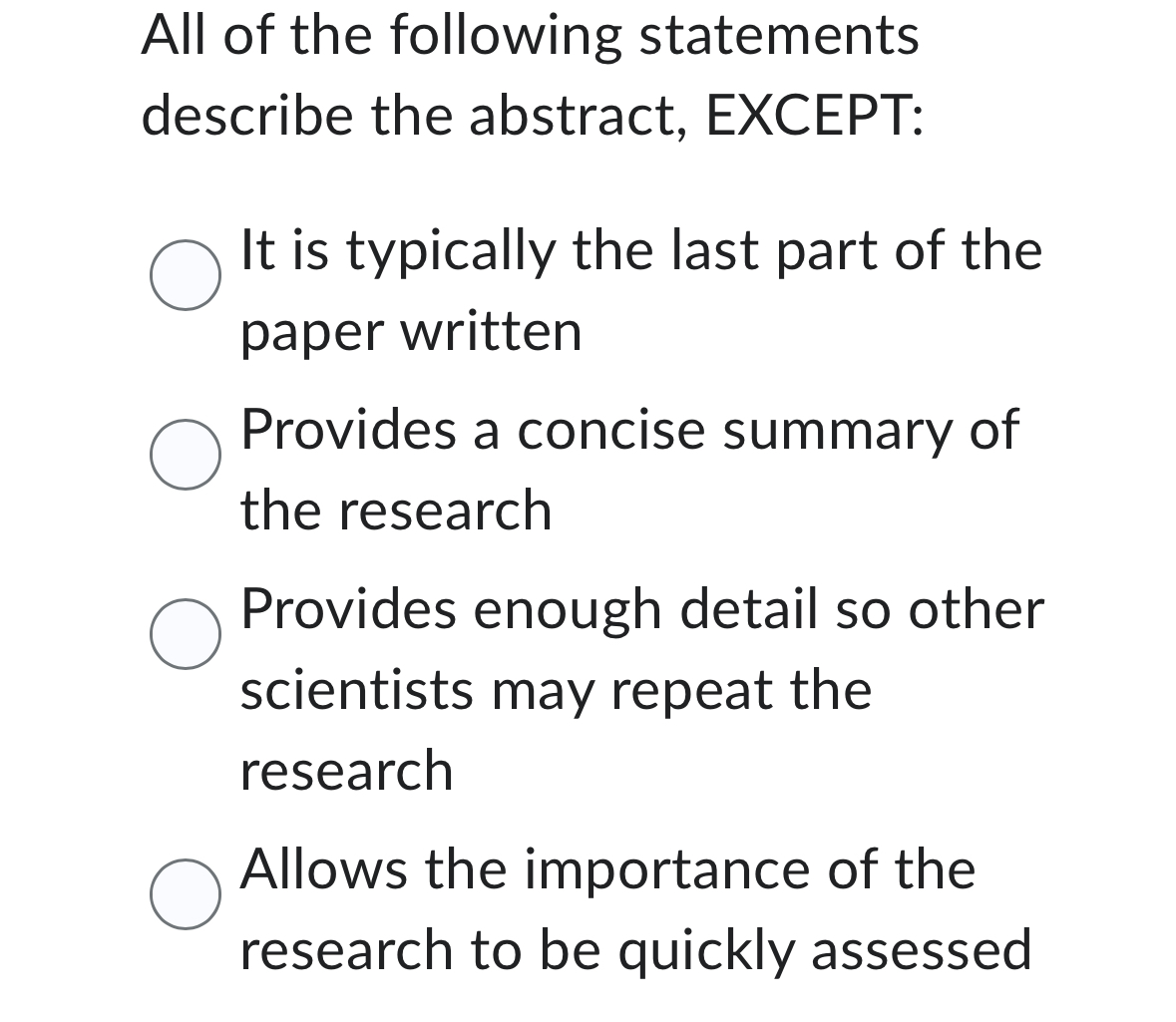 Solved All of the following statements describe the | Chegg.com