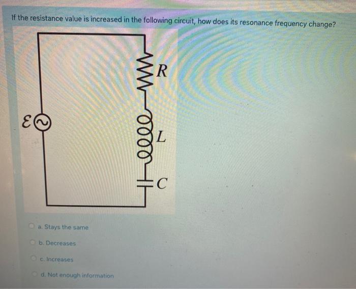 Solved What is the power factor of a series RLC circuit if | Chegg.com