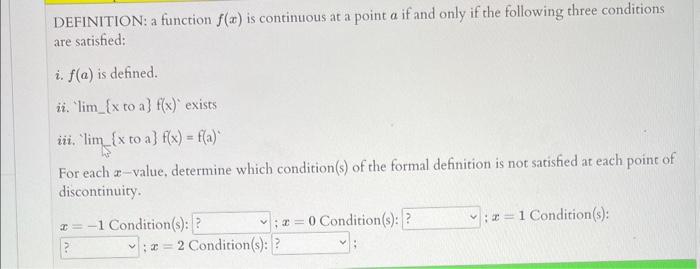 Solved Consider the graph of the function y=f(x)DEFINITION: | Chegg.com