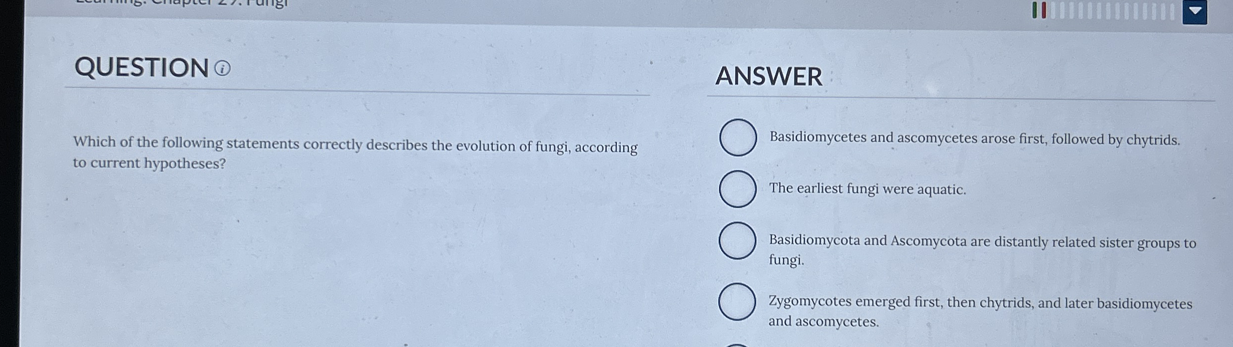 Solved QUESTIONANSWERWhich of the following statements | Chegg.com