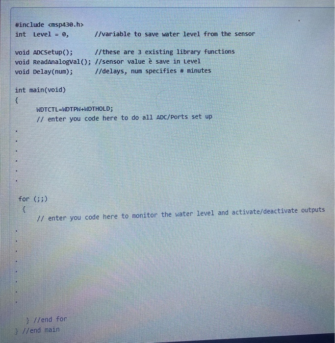 Question 5 35 Pts Q3 Write An Msp430 C Language Main 7518