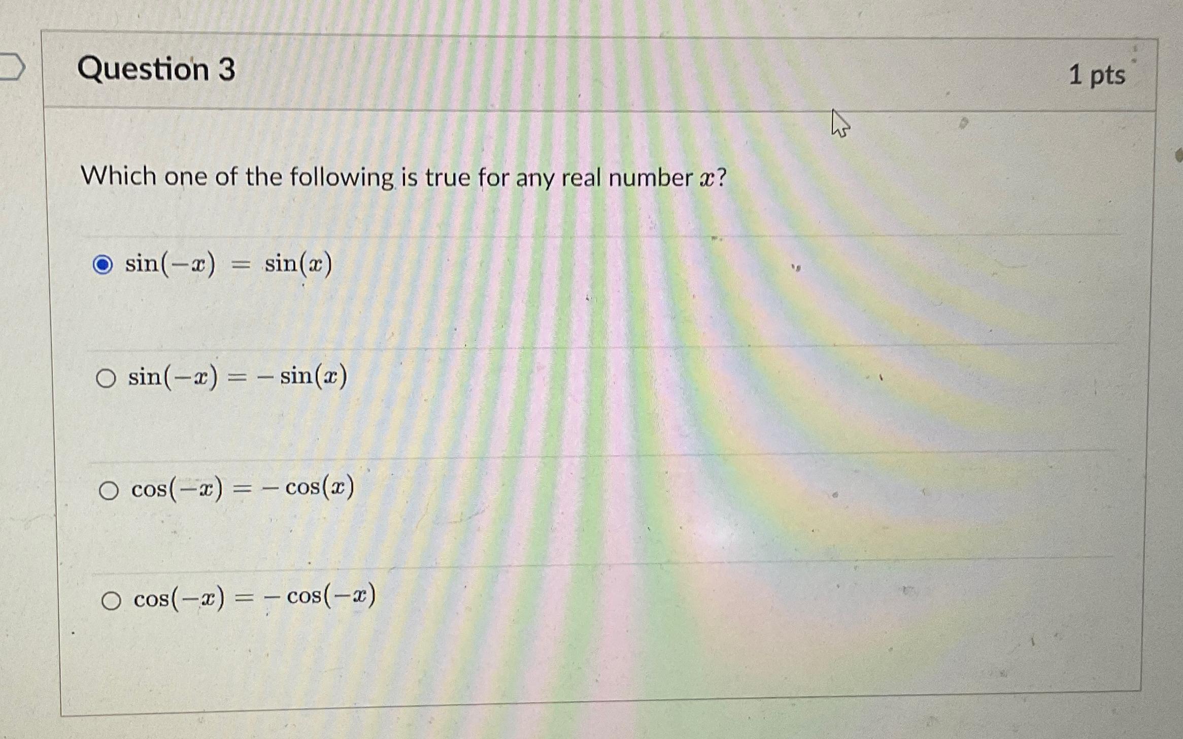 Solved Question 31 ﻿ptsWhich one of the following is true | Chegg.com