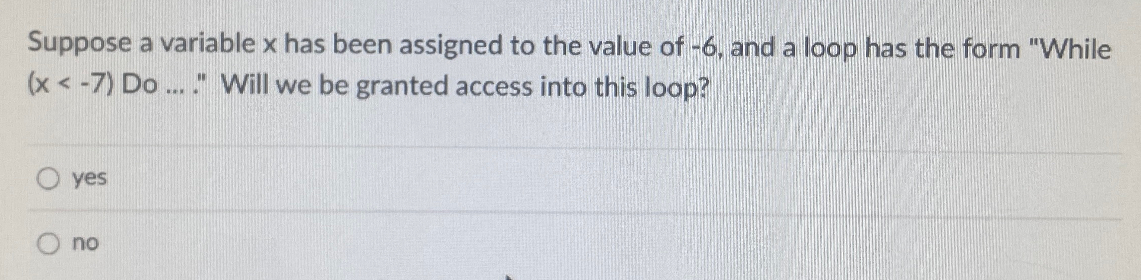 Solved Suppose a variable x ﻿has been assigned to the value | Chegg.com