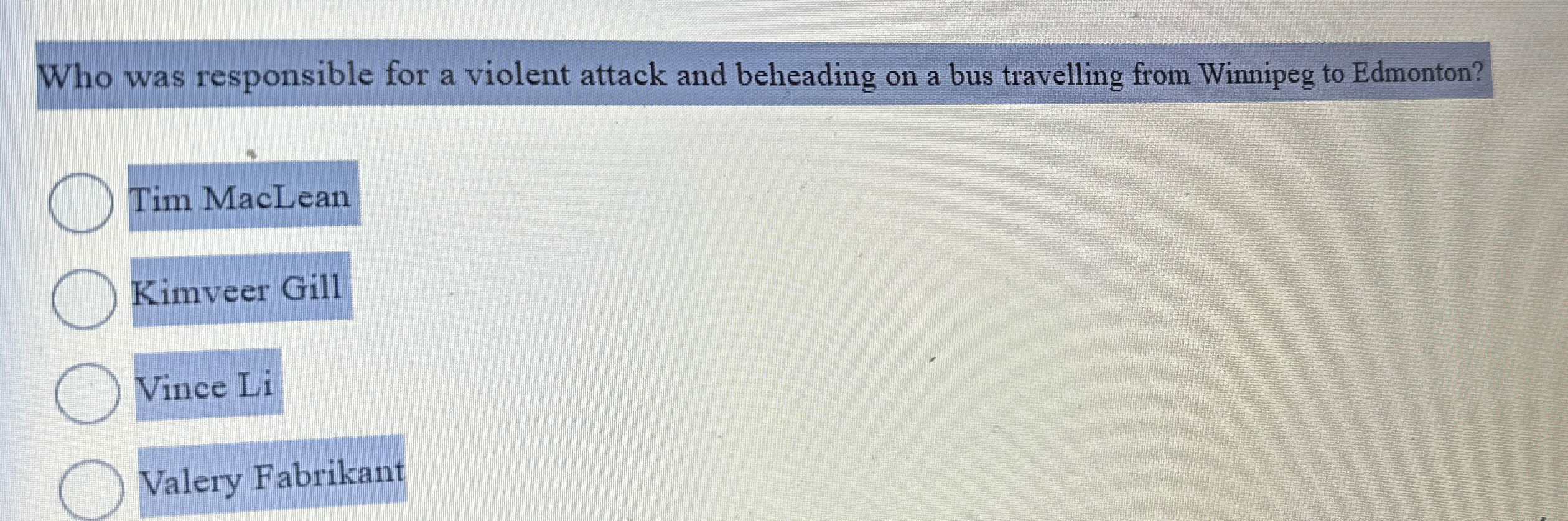 Solved Who was responsible for a violent attack and | Chegg.com