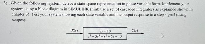 help me to implement the system using a block diagram | Chegg.com
