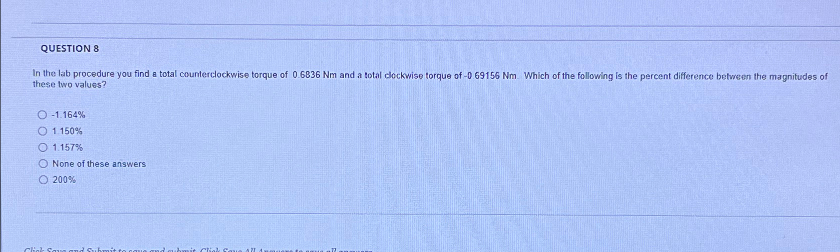 Solved QUESTION 8In the lab procedure you find a total | Chegg.com
