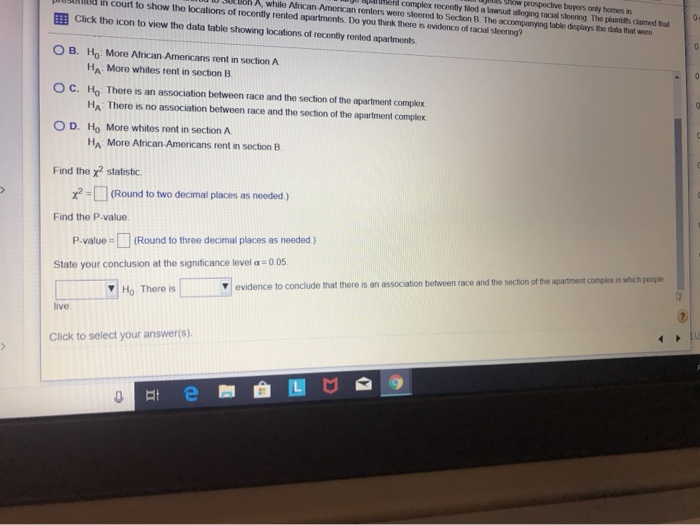 Solved Question Help A subtle form of racial discrimination | Chegg.com