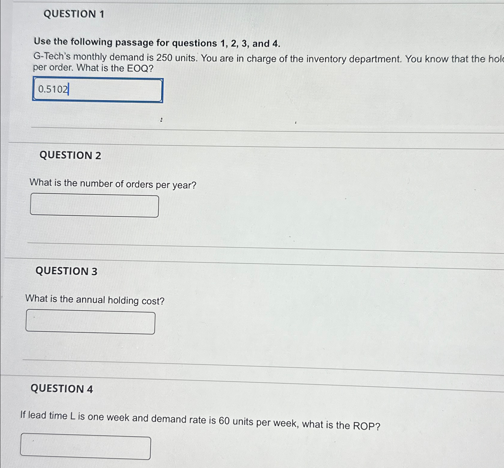 Solved QUESTION 1Use the following passage for questions | Chegg.com