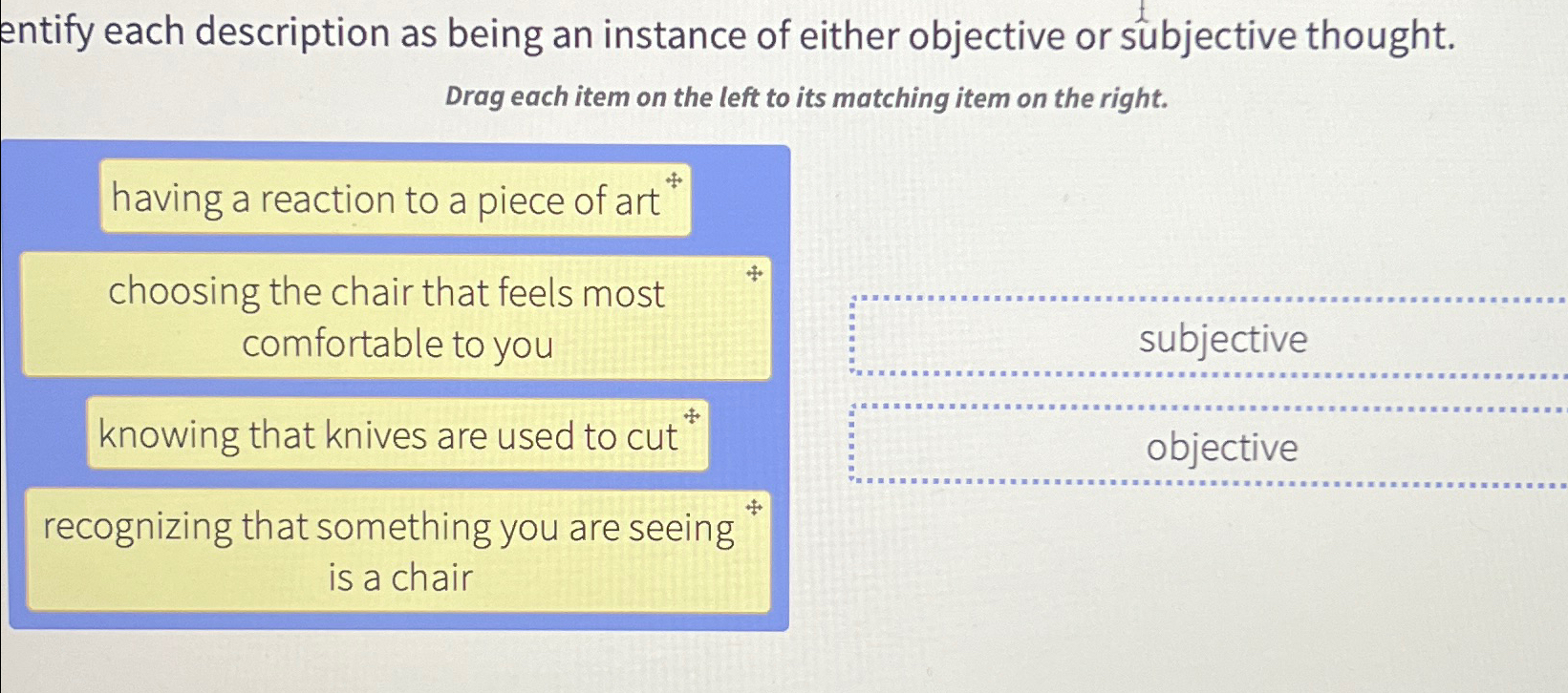 Solved entify each description as being an instance of | Chegg.com