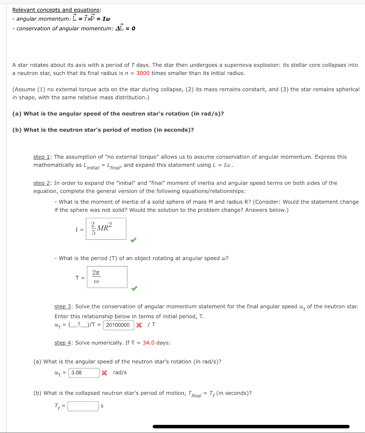 Solved Relevant concepts and equations:angular momentum: | Chegg.com