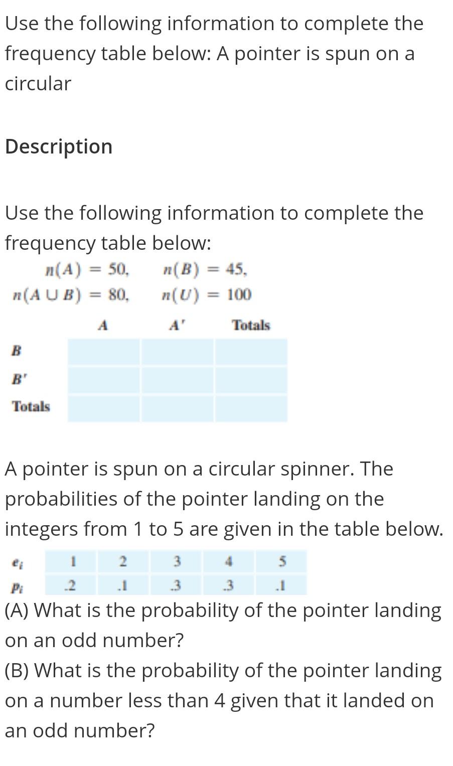 Solved Use the following information to complete the | Chegg.com