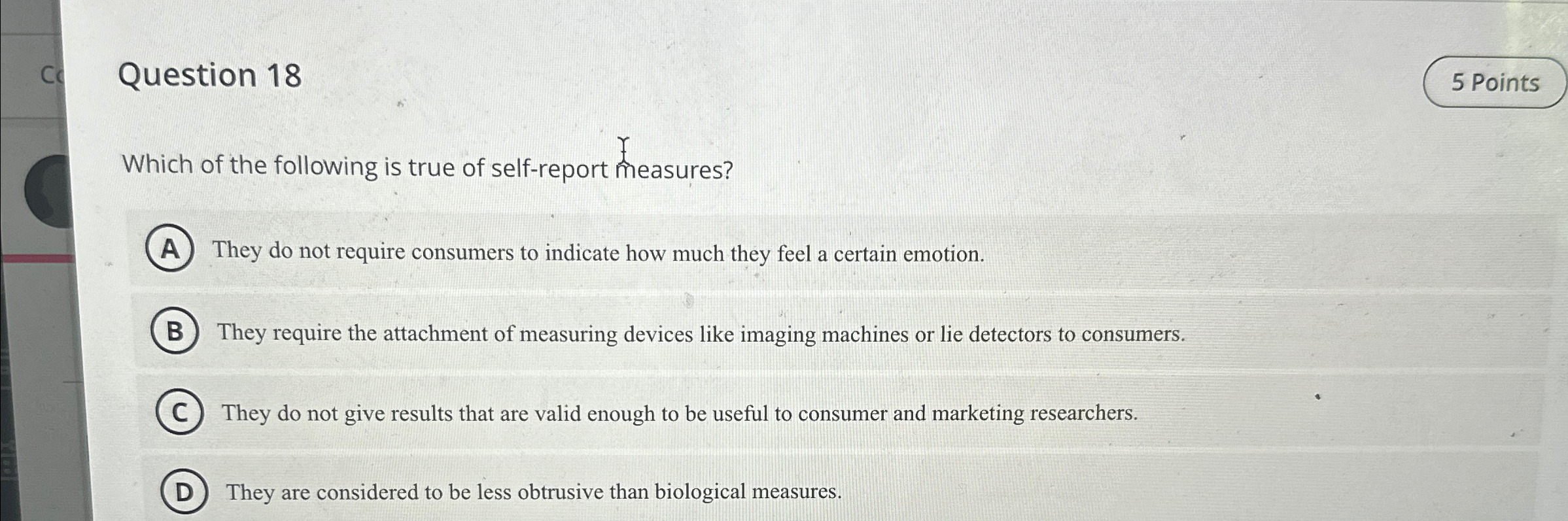 Solved Question 185 ﻿PointsWhich of the following is true of | Chegg.com