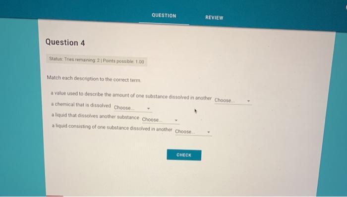 Solved Question 2 Status: Tries remaining: 3 | Points | Chegg.com