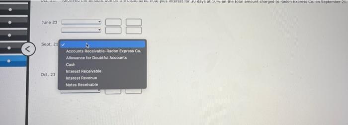 Solved Entries for Receipt and Dishonor of Note Receivable | Chegg.com