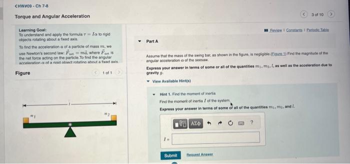Solved Learning Goal: To understand and apply the formula | Chegg.com
