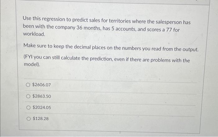 Solved The Analyst Decides To See If Adding Other Predictors 