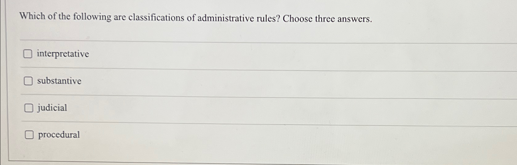 Solved Which of the following are classifications of | Chegg.com
