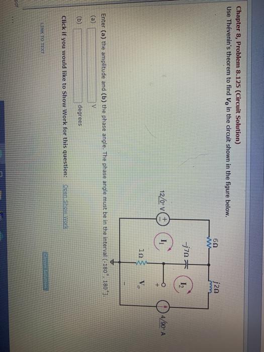 Solved Chapter 8, Problem 8.125 (Circuit Solution) Use | Chegg.com
