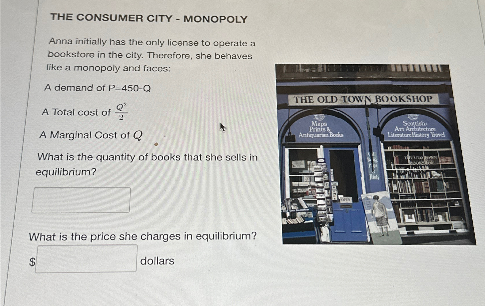 Solved THE CONSUMER CITY - ﻿MONOPOLYAnna initially has the | Chegg.com