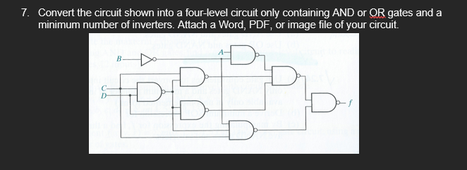 Convert the circuit shown into a four-level circuit | Chegg.com