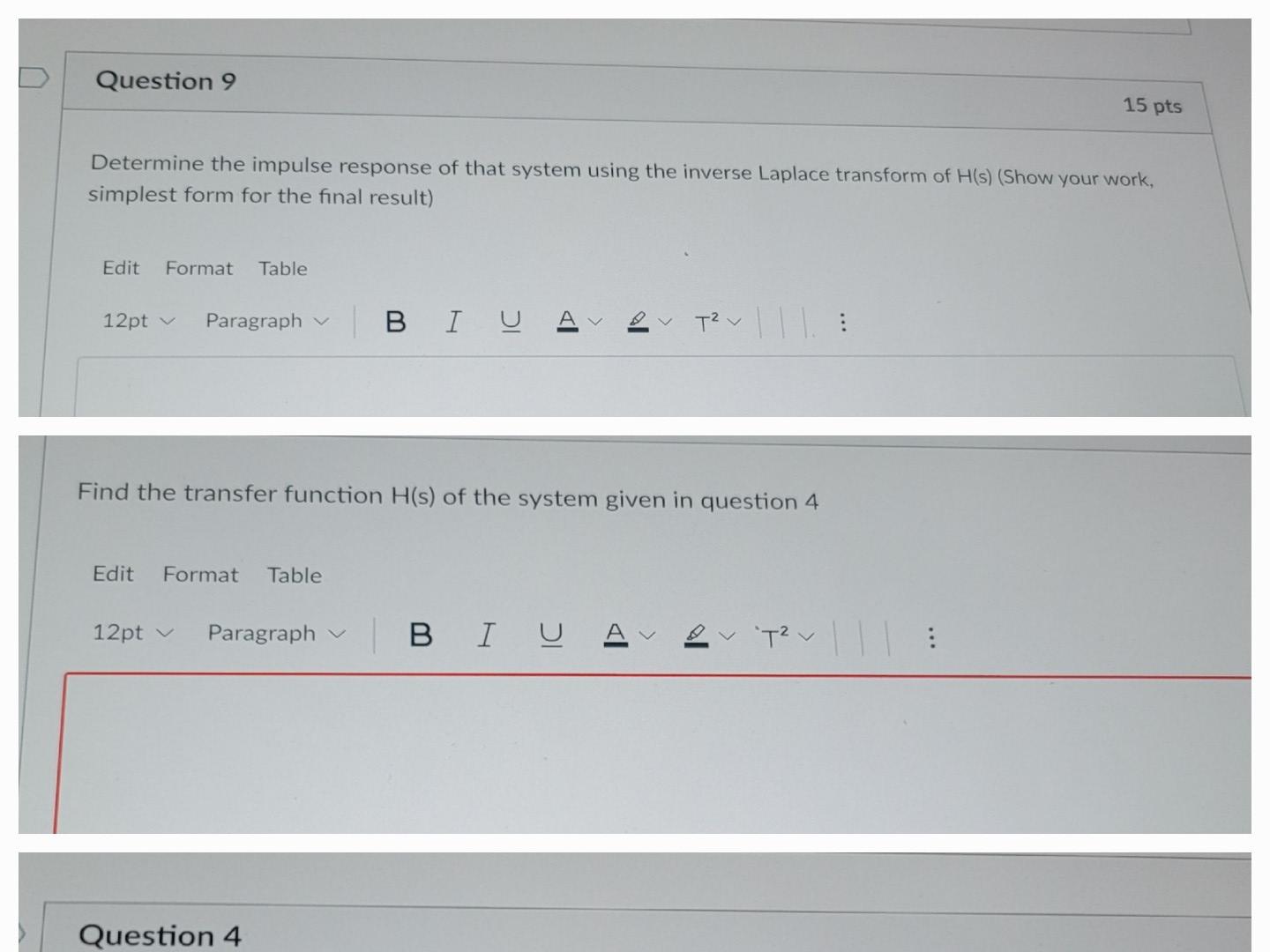 [Solved]: just answer #9 Question 9 15 pts D