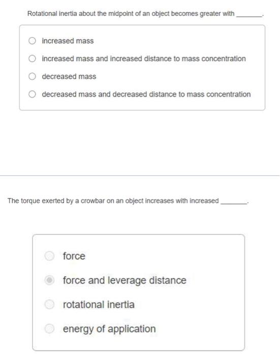 Solved Rotational inertia about the midpoint of an object | Chegg.com