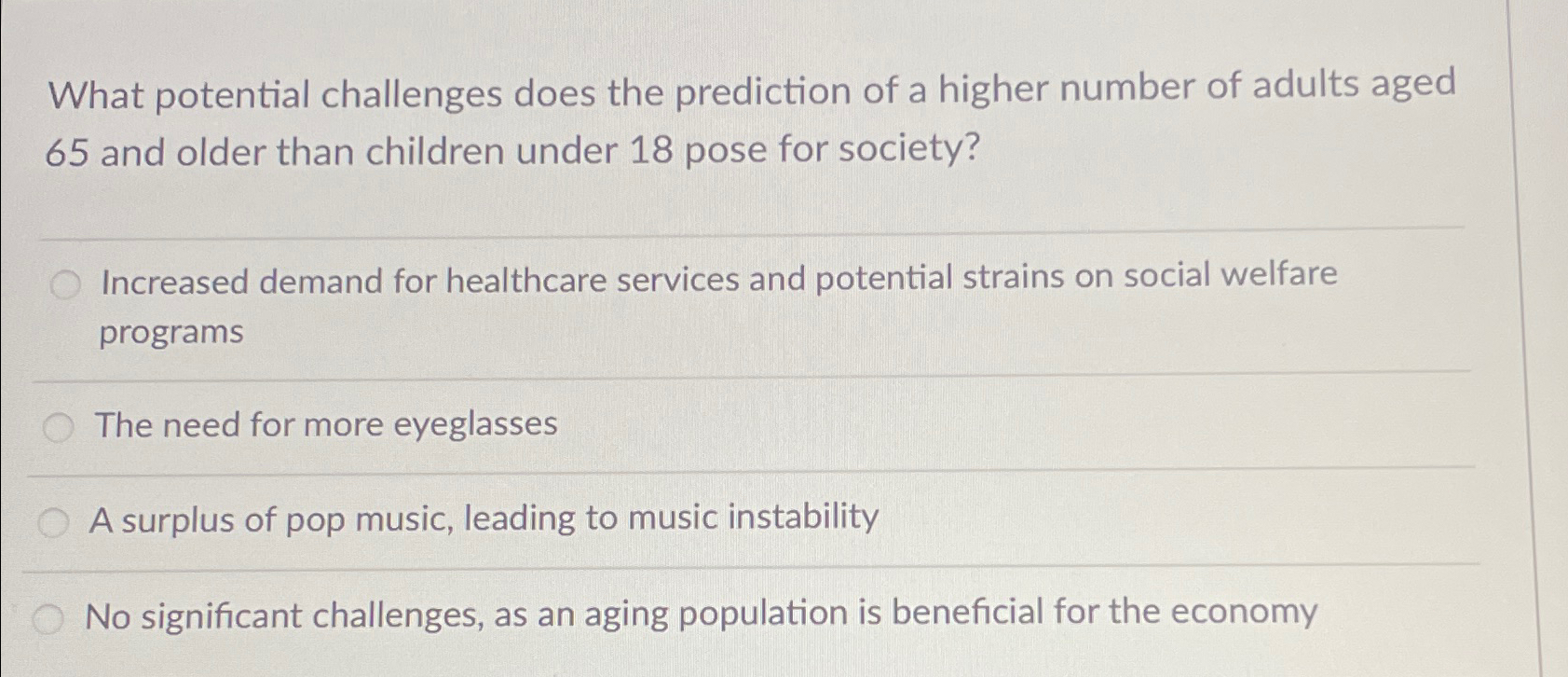 Solved What potential challenges does the prediction of a | Chegg.com