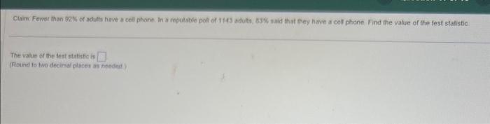 Solved The value of the fest statistic in (Roind to two | Chegg.com