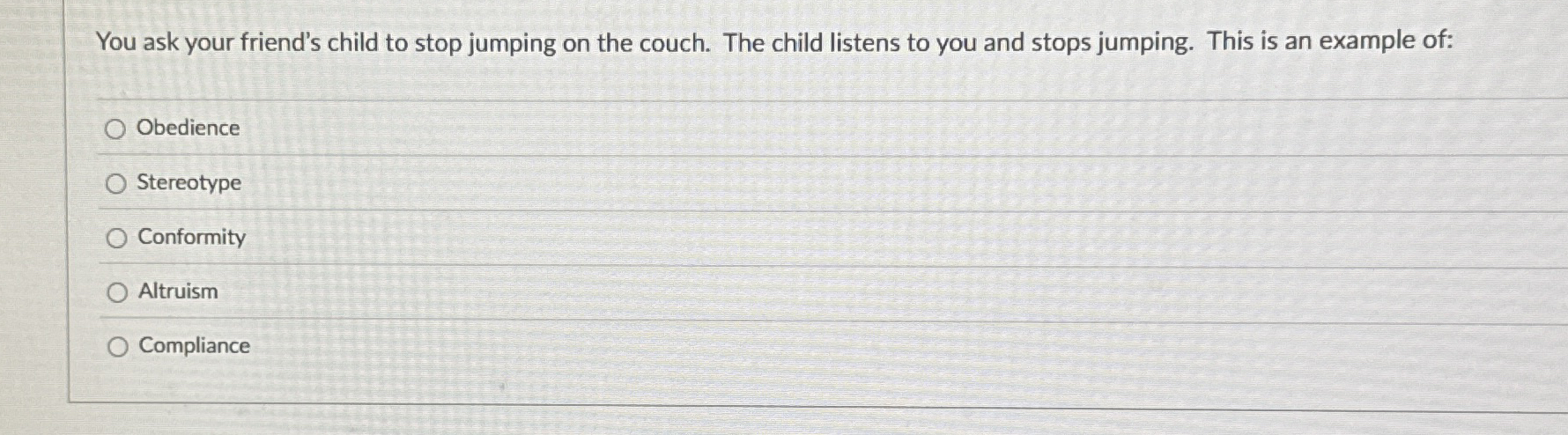 Solved You ask your friend's child to stop jumping on the | Chegg.com