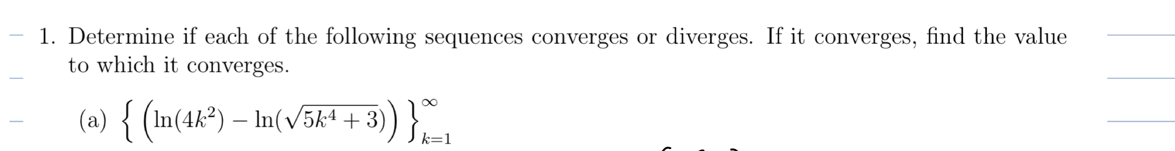 Solved Determine if each of the following sequences | Chegg.com
