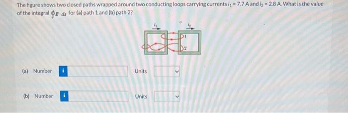 Solved The figure shows two closed paths wrapped around two | Chegg.com