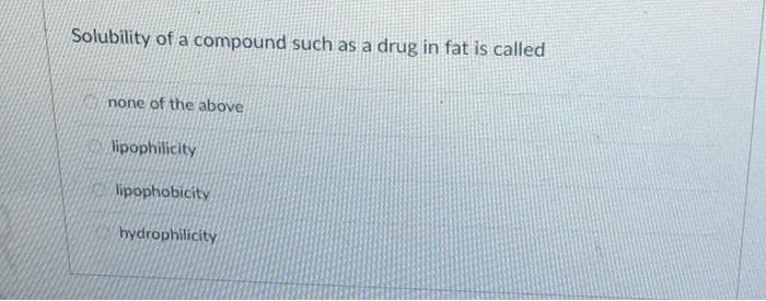 Solved Which of the following is a field test for the | Chegg.com