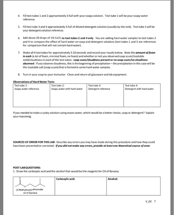 Solved Esters and Saponification (base catalyzed ester hyd | Chegg.com