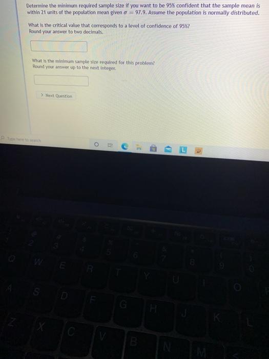 Solved Determine the minimum required sample size if you | Chegg.com